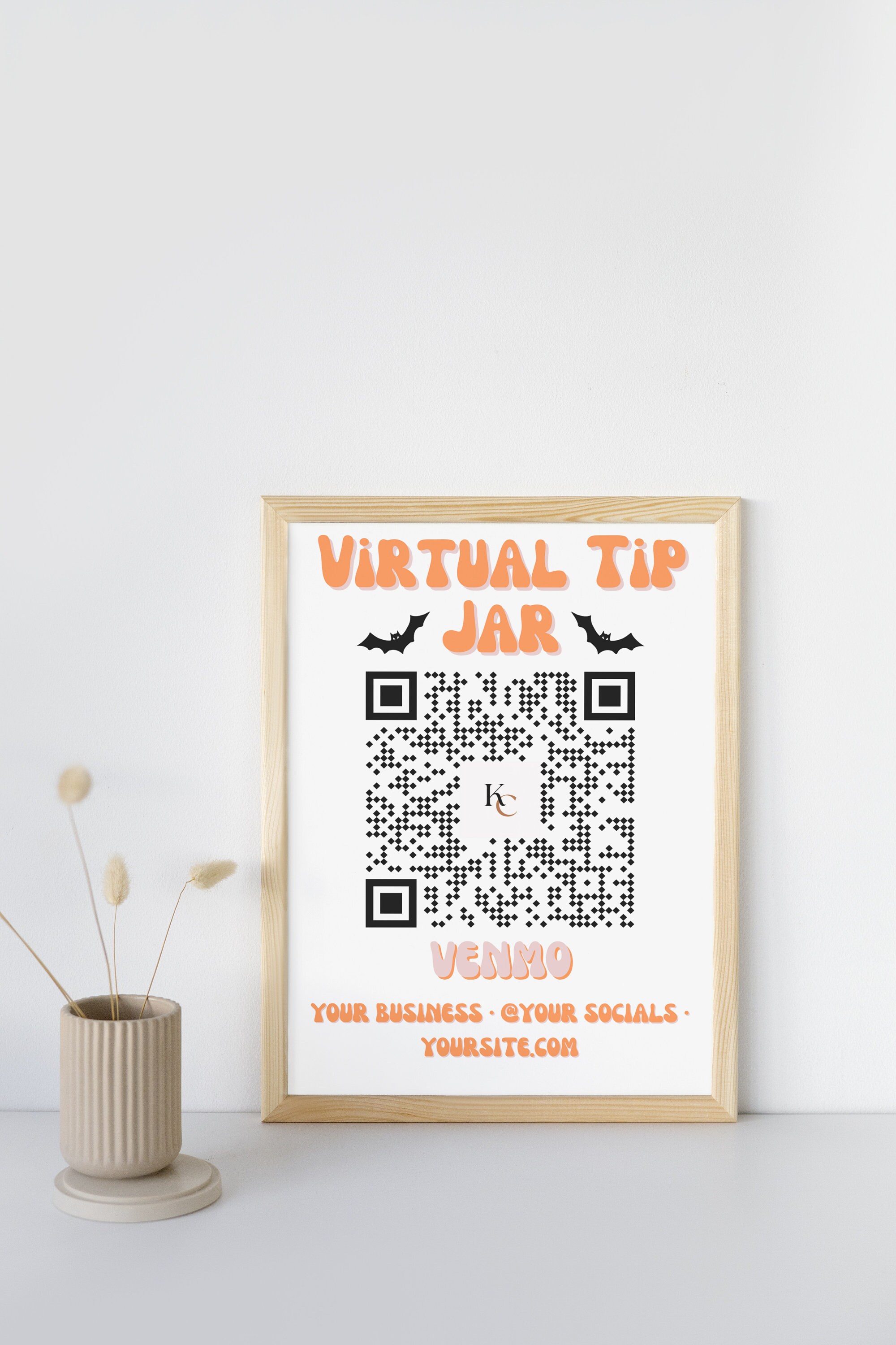 Halloween Virtual Tip Jar Sign Template, Cash App Tip Jar, Virtual Tip ...