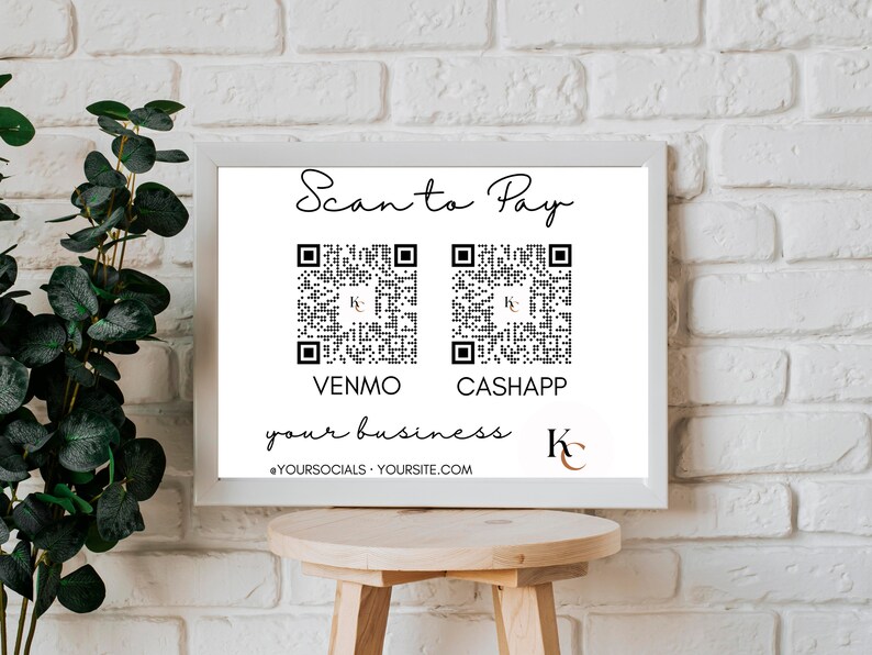 Scan to Pay Sign Template, Qr Payment Sign, Qr Code Sign, Payment Sign ...