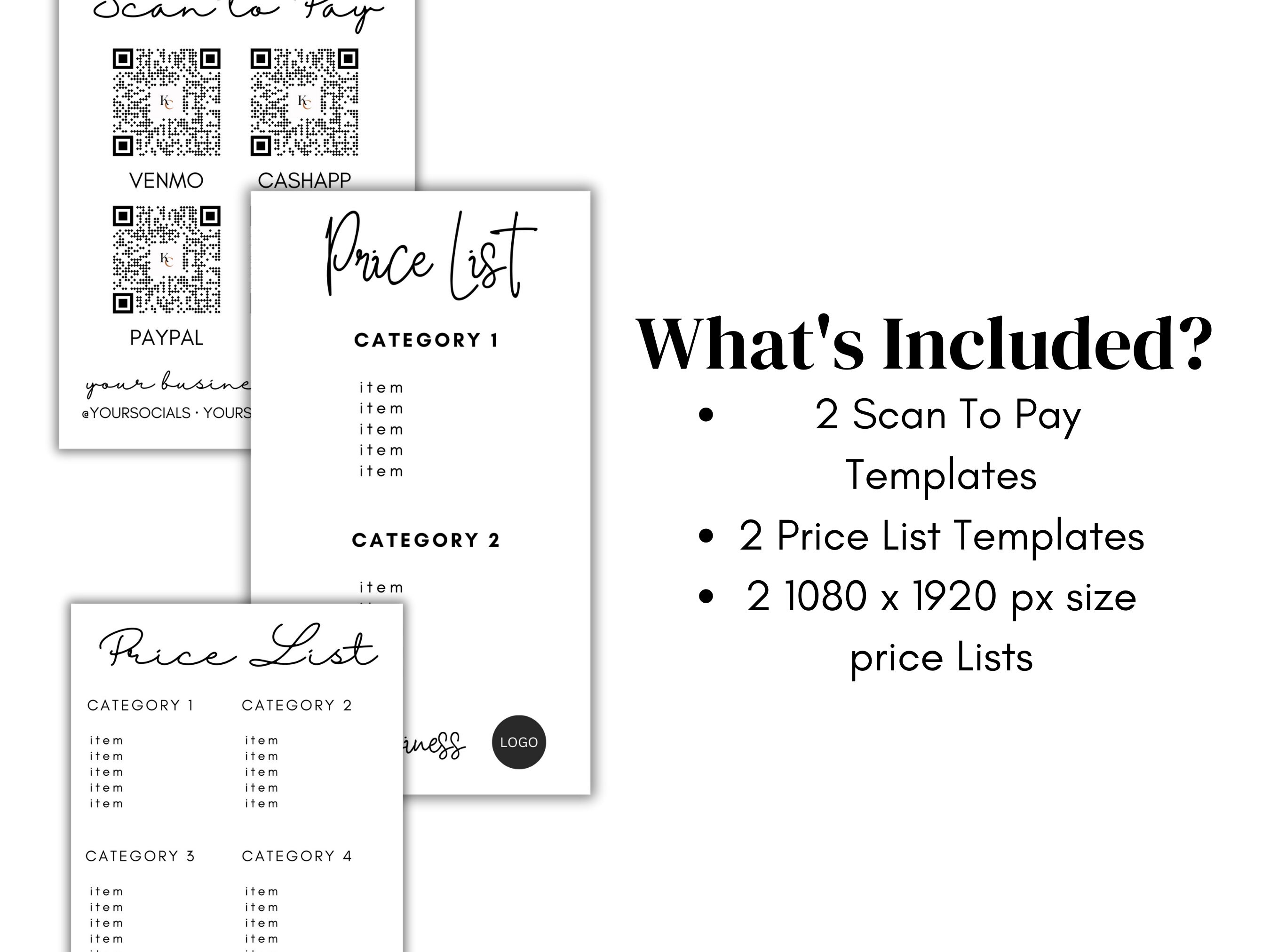 Price List Template Editable Price List Template Beauty Salon Nail