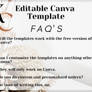 Customizable Sign Template, Printable Sign, Business Sign Template ...