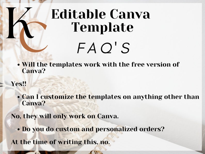 Customizable Sign Template, Printable Sign, Business Sign Template ...