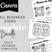 Small Business QR Code Sign Templates, Vendor Booth Sign Templates ...