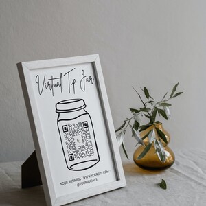 Virtual Tip Jar Sign Template, Venmo Tip Sign, Cash App Tip Jar ...