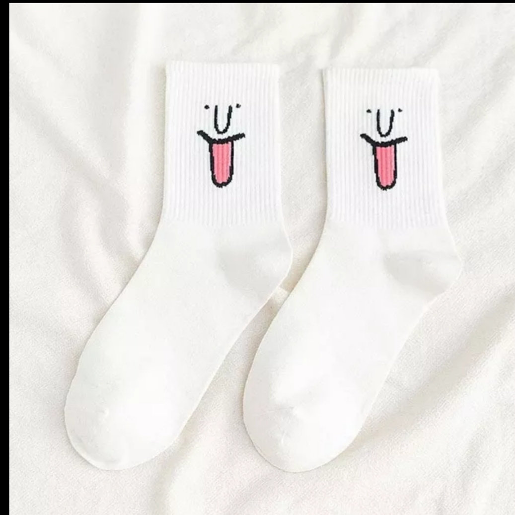 Korean Funky Harajuku Trend Women Socks Expression Socks Girl Kawai ...