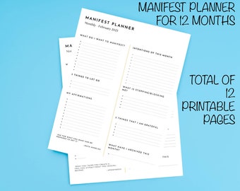 Digital Manifest Planner - Etsy