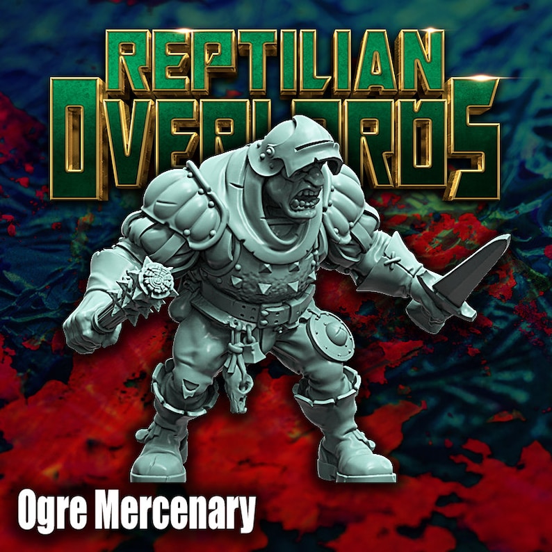 Ogre Mercenary Multi Weapons Options Set Fantasy Wargame 3D Print ...