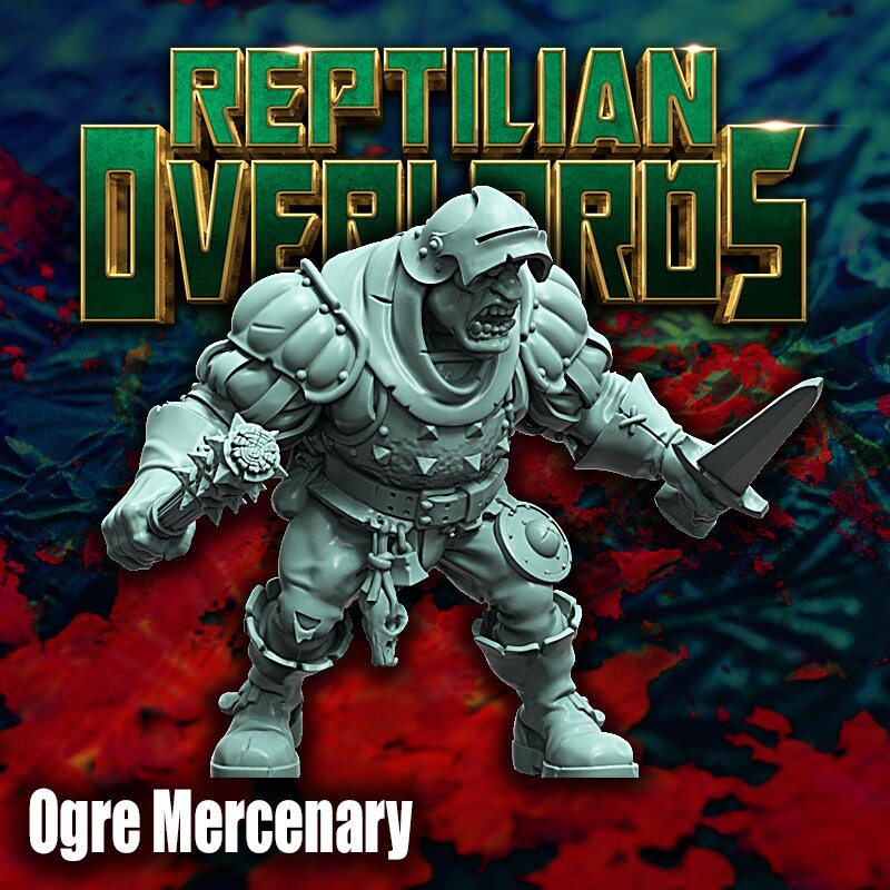 Ogre Mercenary Multi Weapons Options Set Fantasy Wargame 3D Print ...