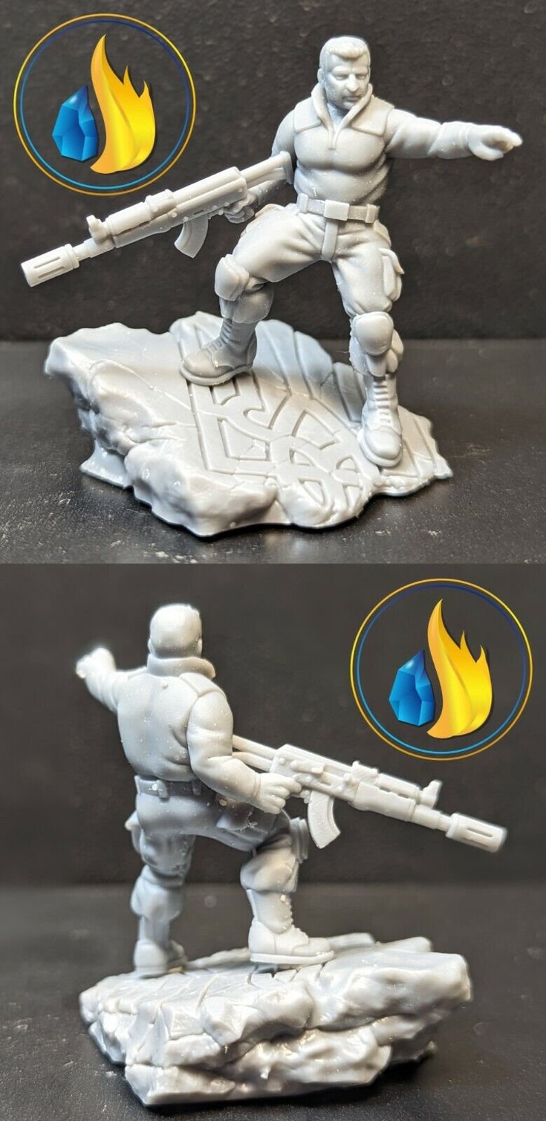 Jump Troops Conversion Set 8 Heads 4 Jump Packs Scifi Wargame Roleplay ...