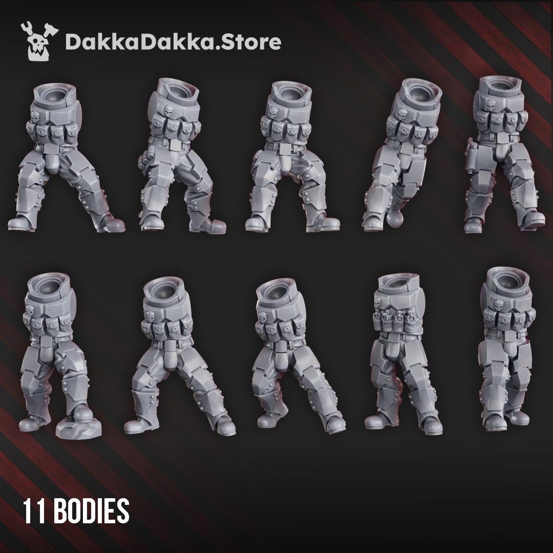 Phaeton Guard Tactical Squad Body Set Scifi Wargame Roleplay 32mm 3D ...