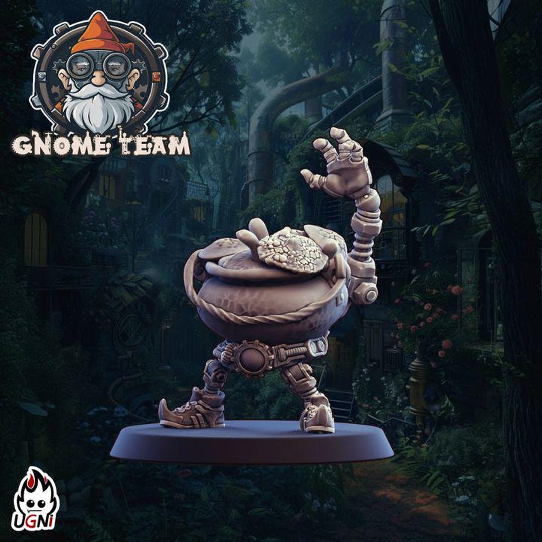 Mech Potty - Gnome Team Blood Sport Fantasy Football UGNI Miniatures 3D ...