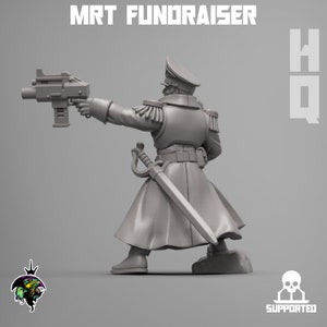 Imperial Nommissar Cheese Guard Scifi Wargame Roleplay 32mm 3D Print ...