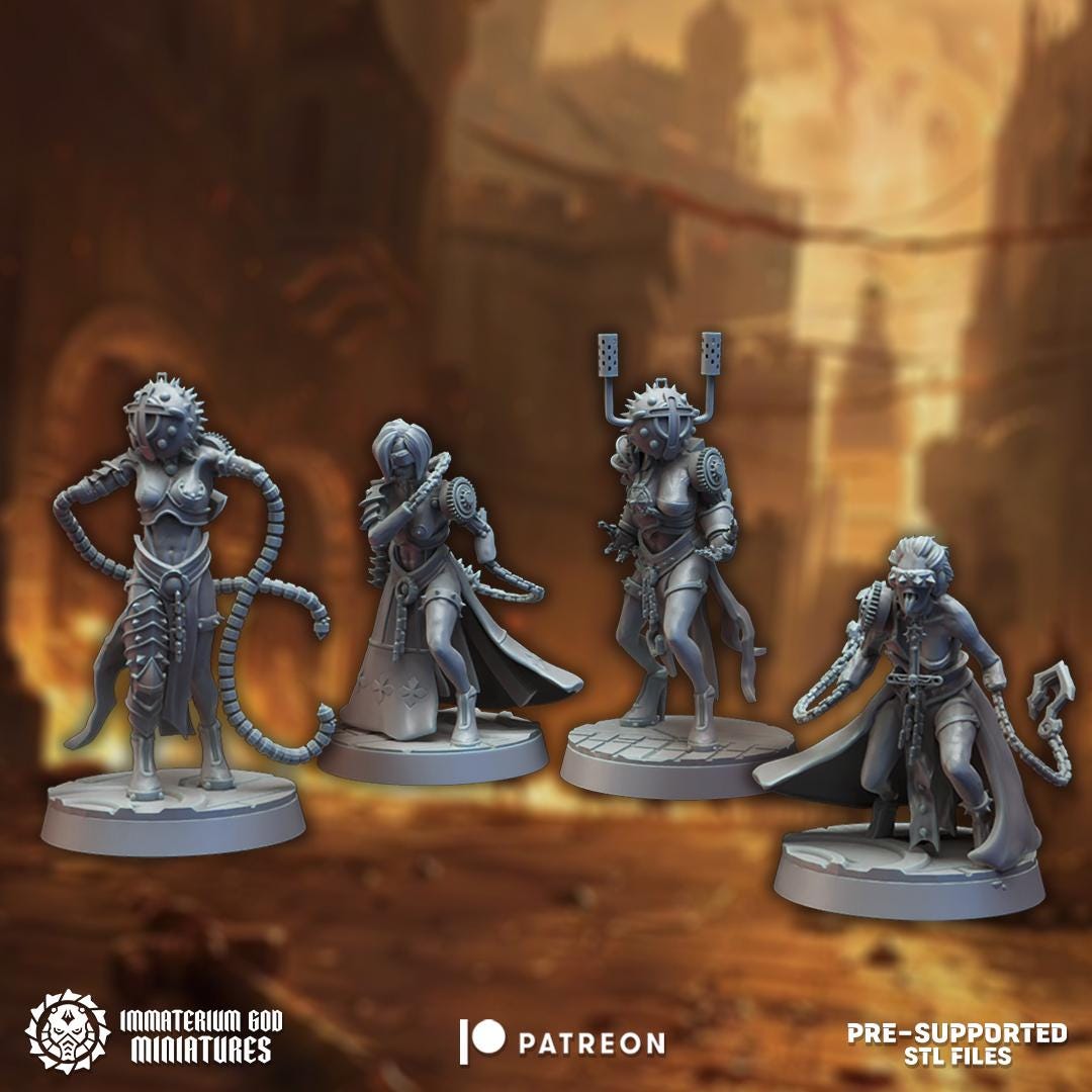 Blinded Zealots Set - 4 Models - Sci-fi Horror Fantasy Wargame Roleplay ...