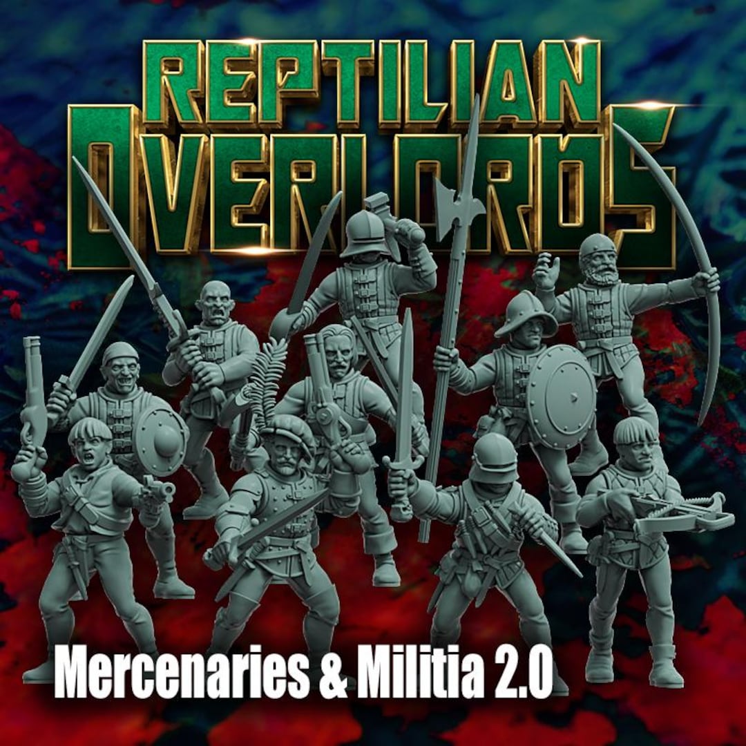 Empire Mercenaries and Militia 2.0 X10 Figures Fantasy Historical ...