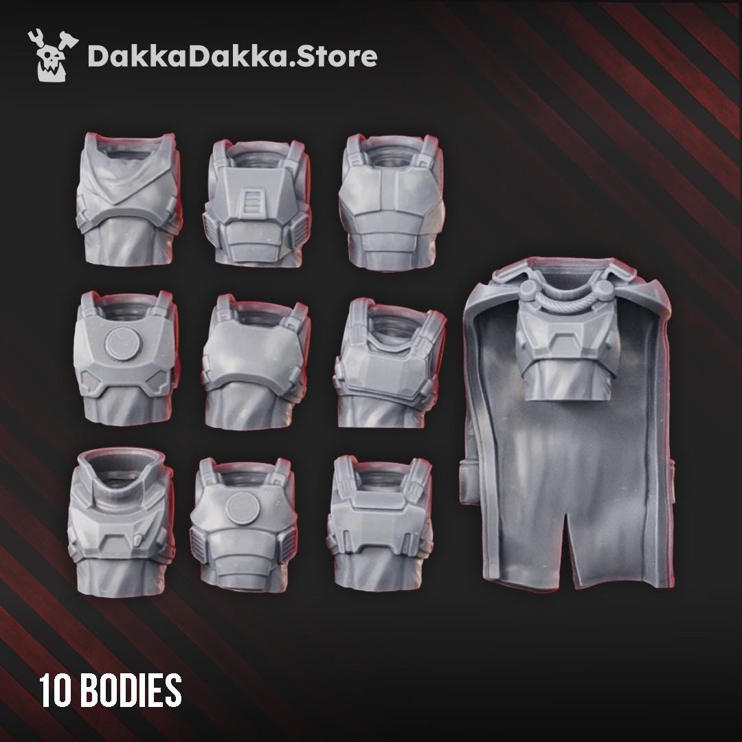 Сircumsolar Infantry Squad Body Set X10 Scifi Wargame Roleplay 32mm 3D ...