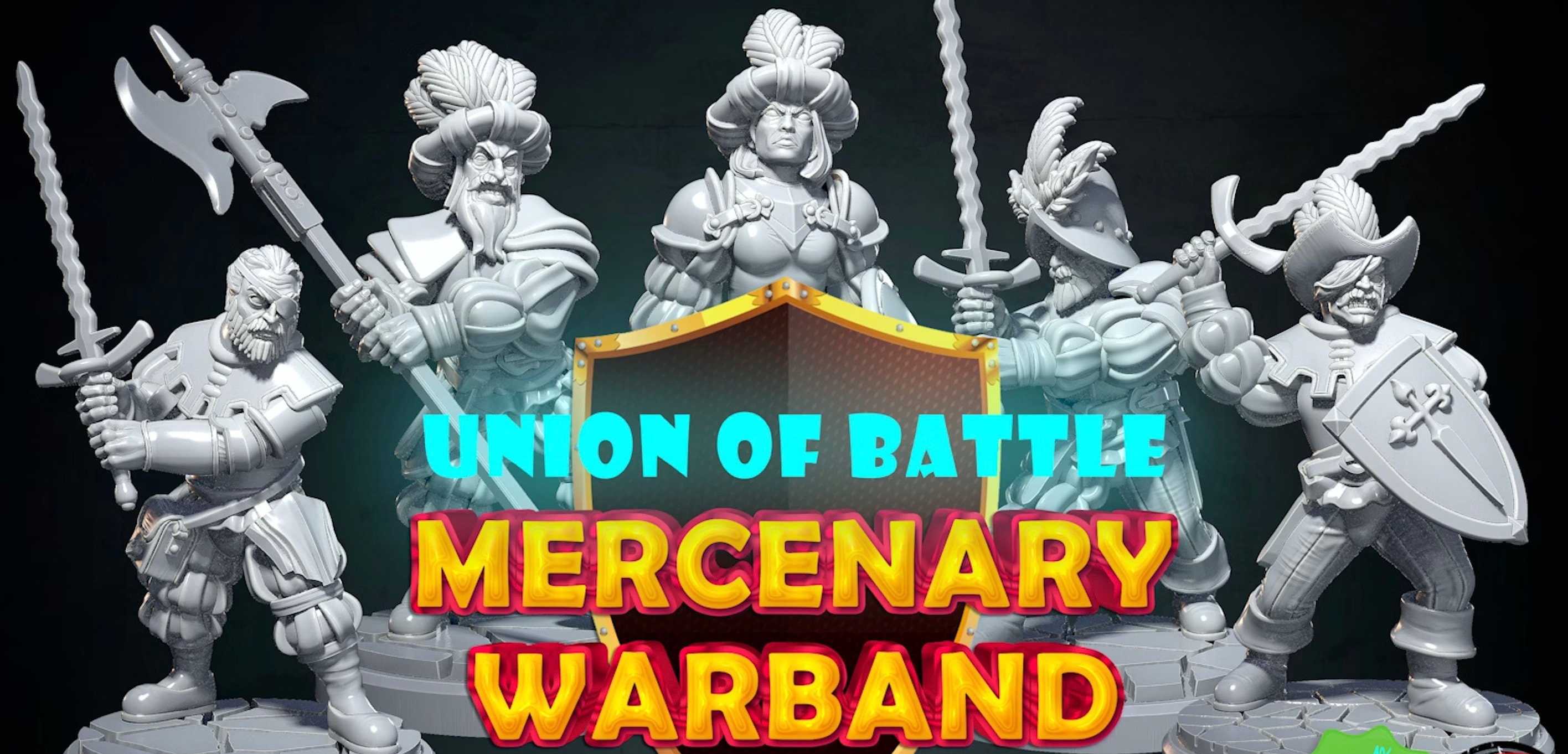 Union of Battle Landsknecht Mercenary Elite Warband 32mm Historical ...