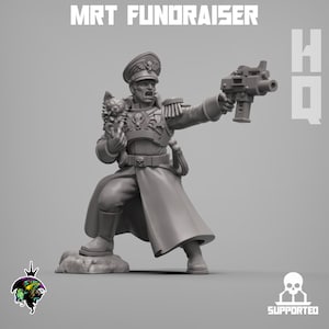 Imperial Nommissar Cheese Guard Scifi Wargame Roleplay 32mm 3D Print ...