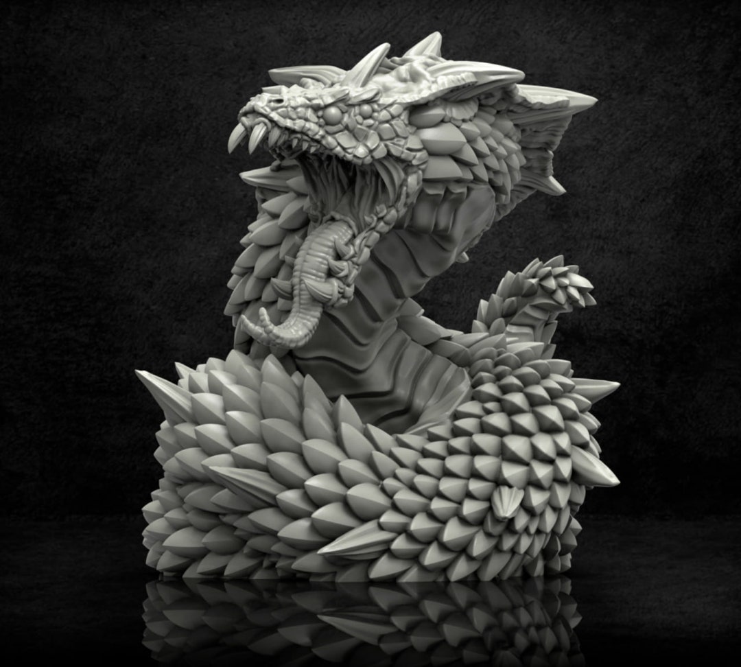 Ancient Basilisk Arkham Horror Cthulhu Lovecraft 28mm Adaevy Creations ...