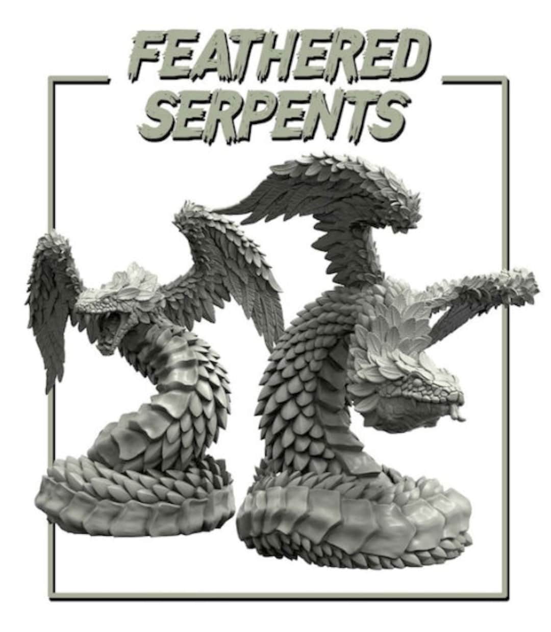 Feathered Serpents Arkham Horror Cthulhu Lovecraft 28mm Adaevy Creations - Etsy