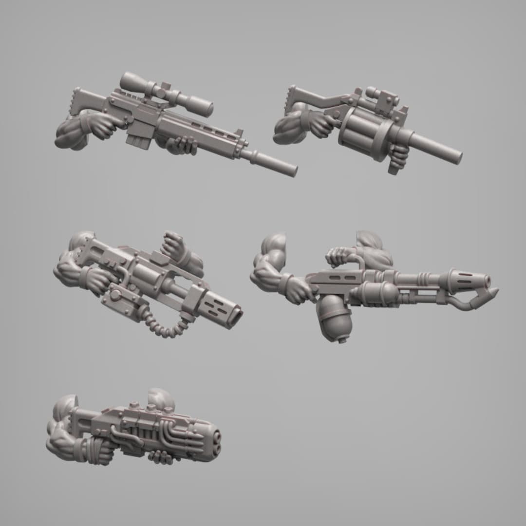 Spacenam Special Weapon Arms X10 Scifi Wargame Roleplay 32mm 3D ...
