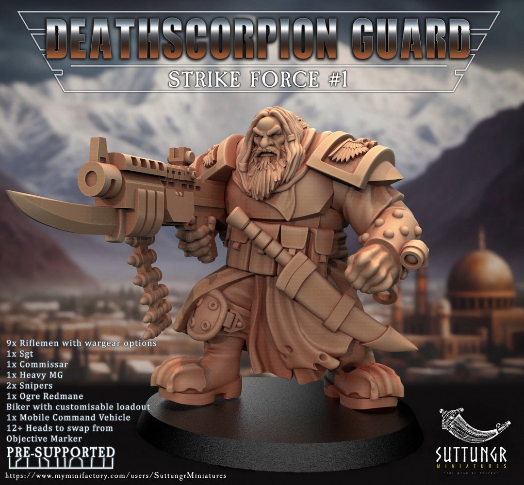Imperial Deathscorpion Ogre Redmane Desert Guard Scifi Wargame Roleplay ...