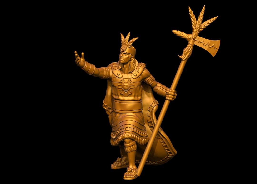 Pachacutec Inca Emperor 28mm 1 Inch Historical Wargame 3D Print Toydoy ...