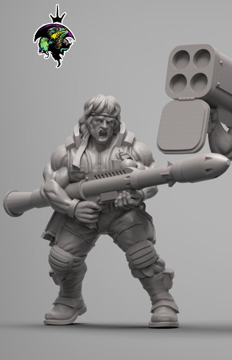 Zorbo and Duke Heavy Weapons Jungle Fighters Scifi Wargame Roleplay ...