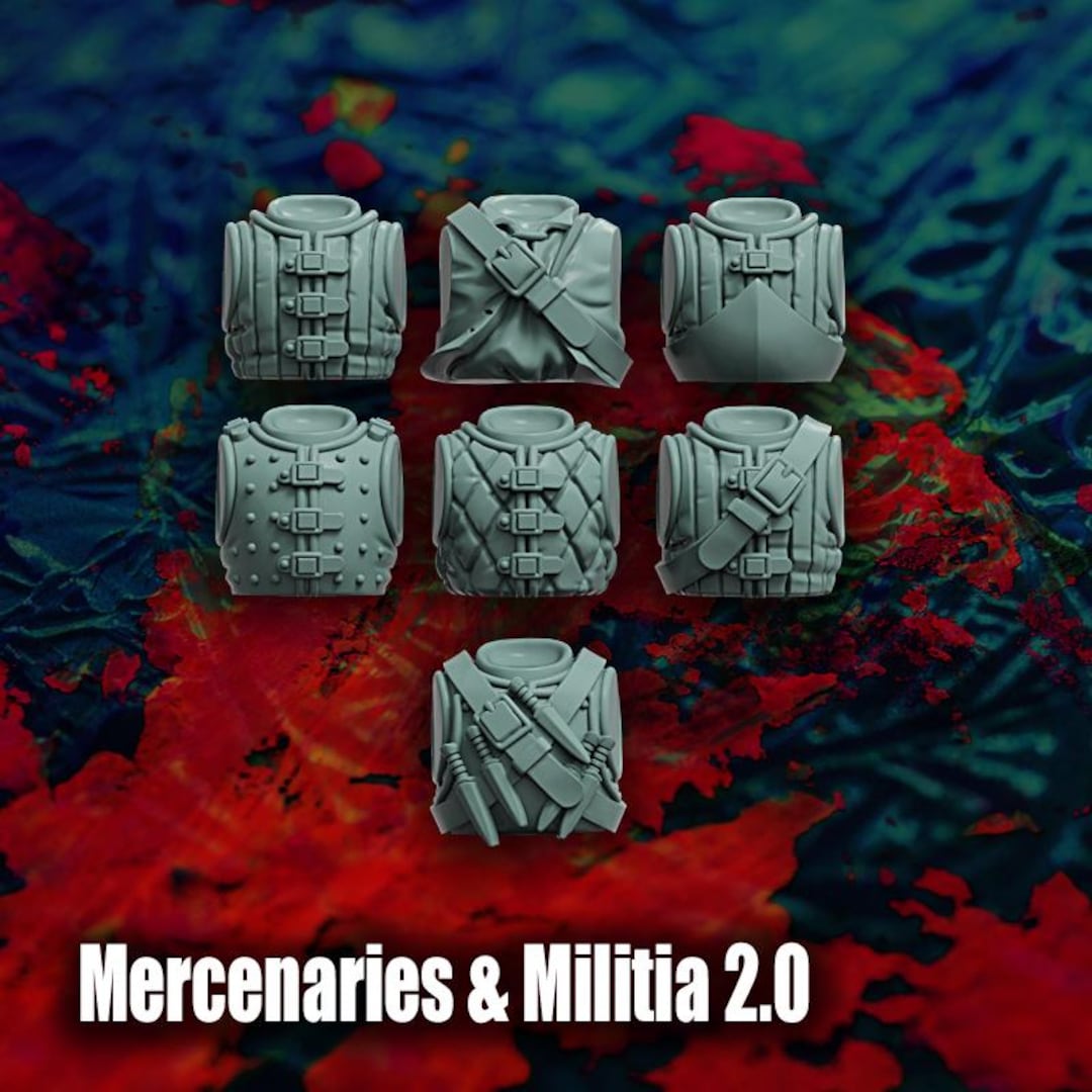 Empire Mercenaries and Militia 2.0 X7 Body Set Fantasy Historical ...