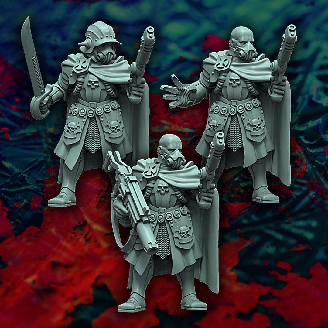 Laz Marshal - One Multi Part Figure Scifi Wargame Roleplay 32mm 3D ...