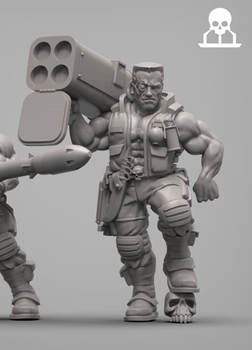 Zorbo and Duke Heavy Weapons Jungle Fighters Scifi Wargame Roleplay ...