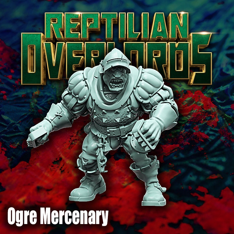 Ogre Mercenary Multi Weapons Options Set Fantasy Wargame 3D Print ...