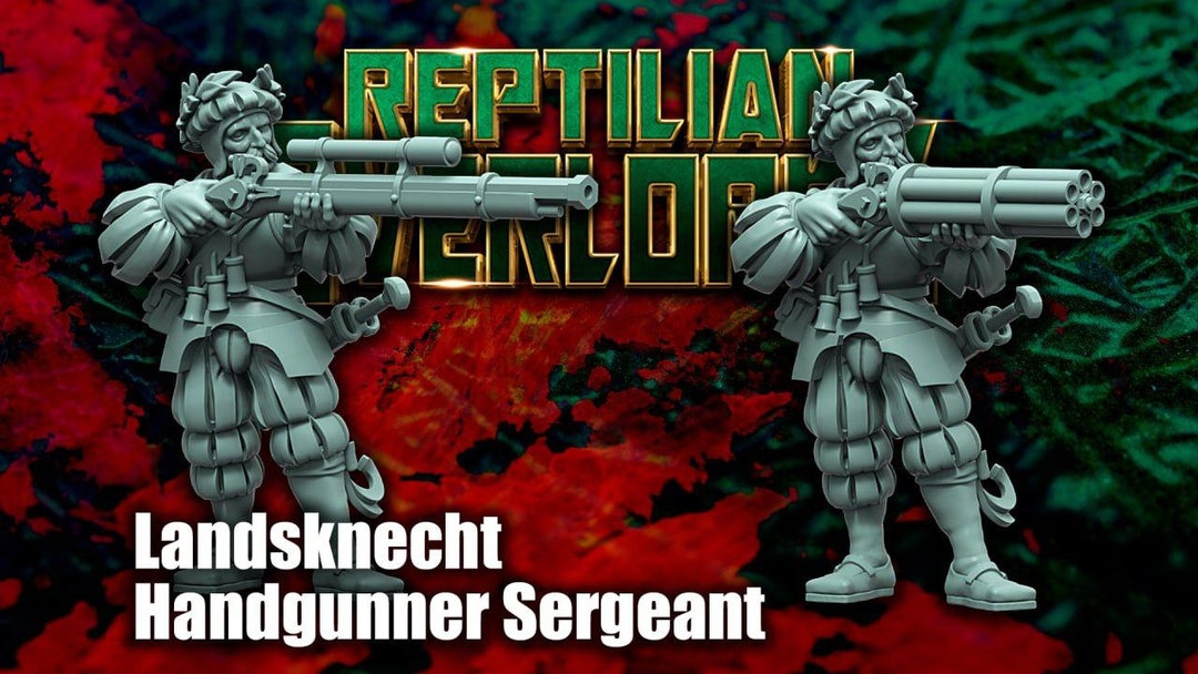 Landsknecht Empire Handgunner Sergeant Fantasy Historical Wargame ...