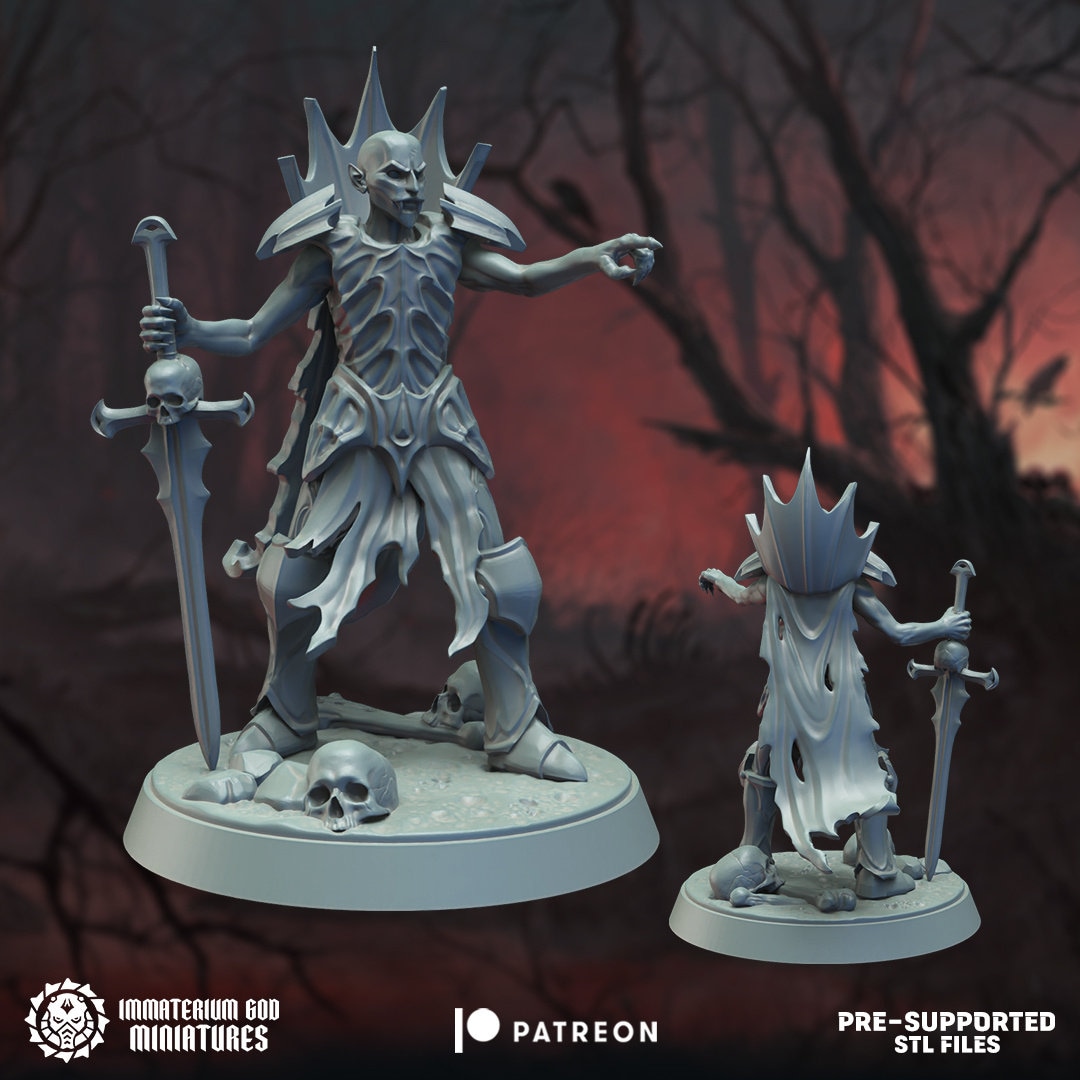 Vampire Lord Horror Fantasy Wargame Roleplay 32mm 3D Reptilian ...