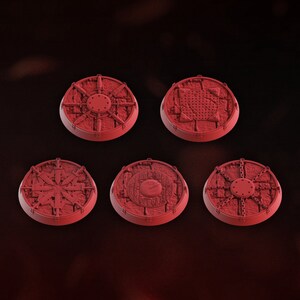 Celestial Blades Bases Set X5 Fantasy Scifi Wargame Roleplay 32mm 3D Dakkadakka - Etsy