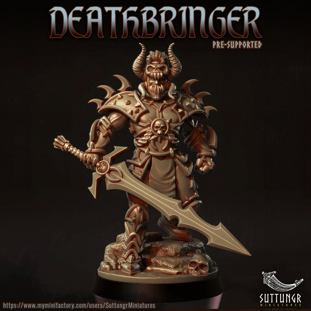Deathbringer Sarevok Baldur's Gate Fantasy Wargame Roleplay 32mm Dnd 3D ...