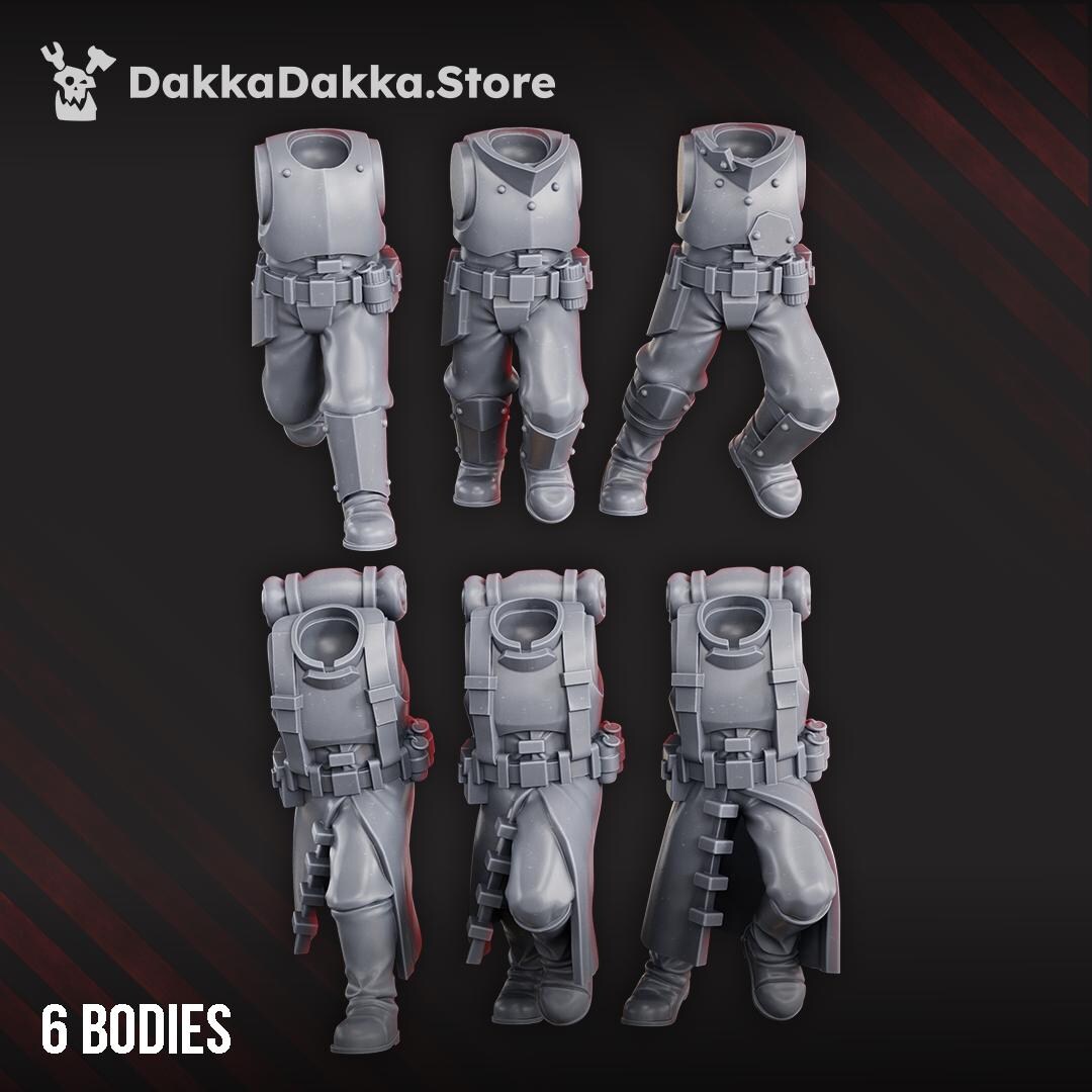 Warcells Death Division Dynamic Poses Body Set X6 Scifi Wargame ...