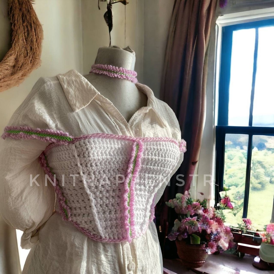Cottagecore Crochet Corset, Eclectic, Grandmacore, Lolita, Ren-faire ...
