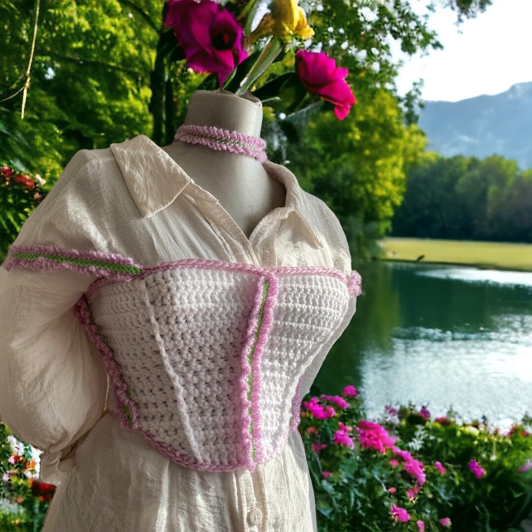 Cottagecore Crochet PATTERN ALL SIZES Corset Eclectic Grandmacore ...