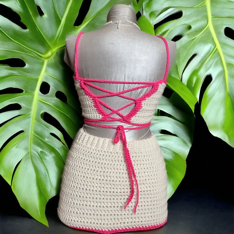 Flower Crop Top & Skirt PDF PATTERN ALL Sizes Crochet - Etsy