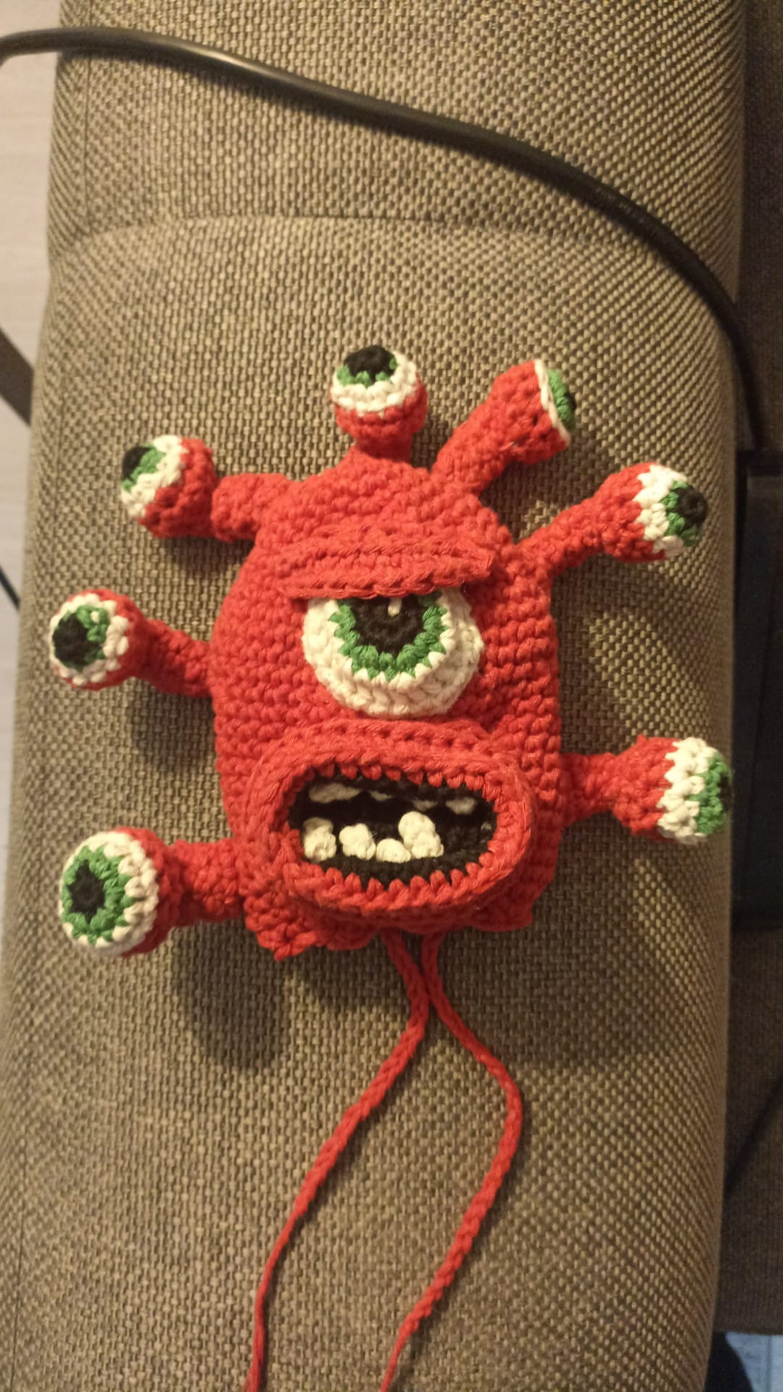 Beholder Dice Bag Dnd Fantasy Game Crochet - Etsy