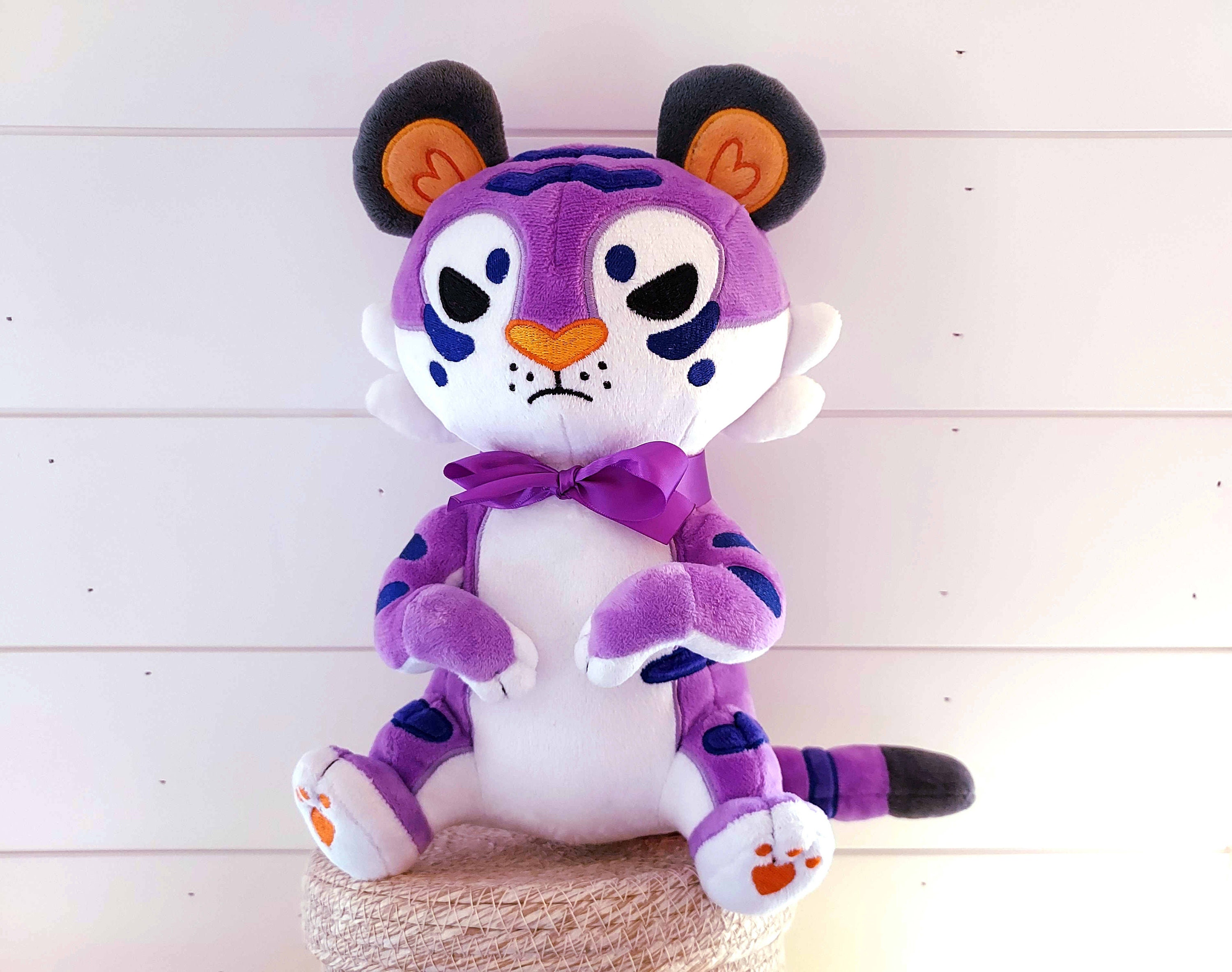Purple Wolf Plush Etsy UK