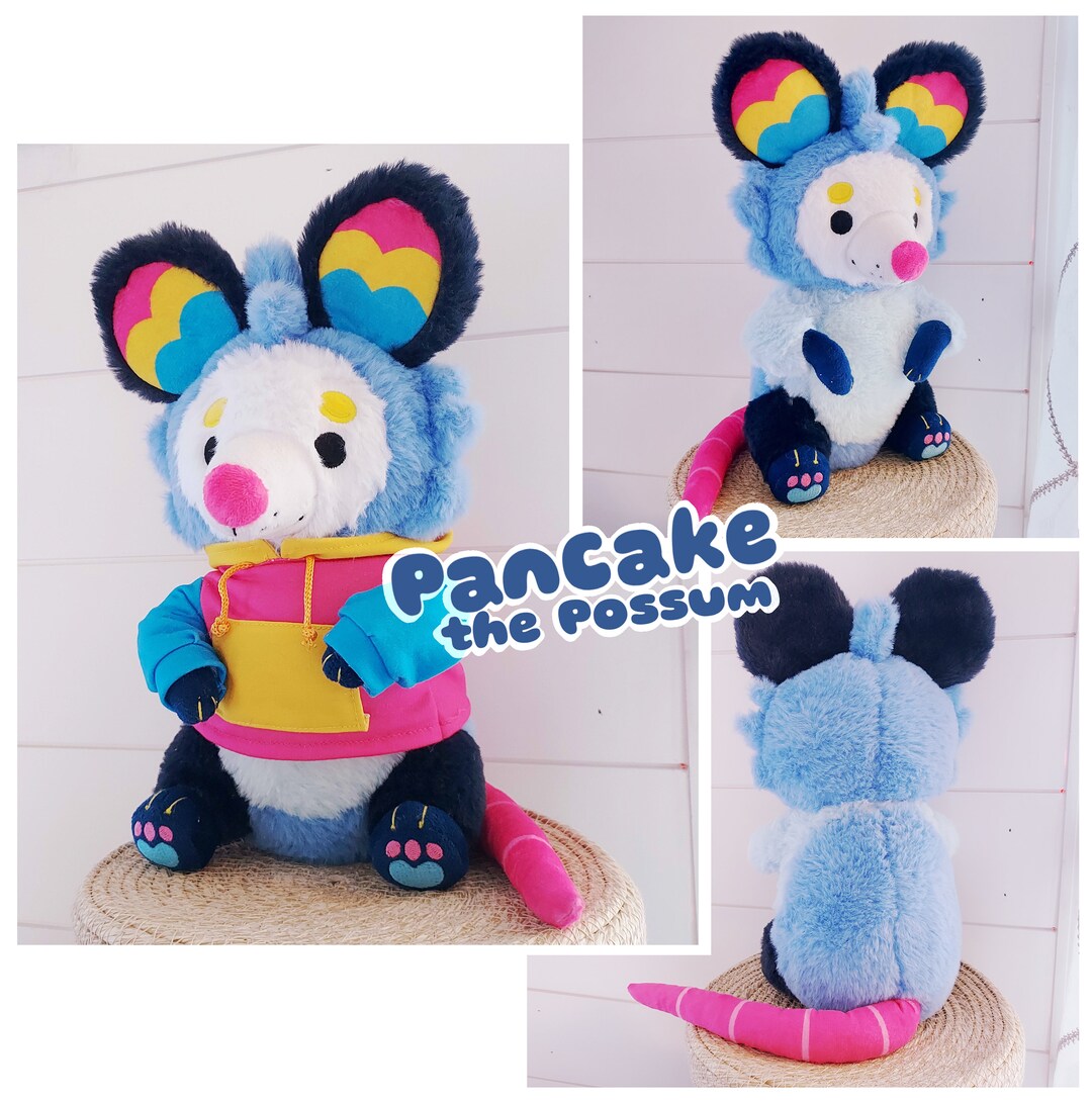 Rainbow Softs Pansexual Possum Snuggle Paws LGBTQ Pride Plush for Anxiety, PTSD, Comforting ...