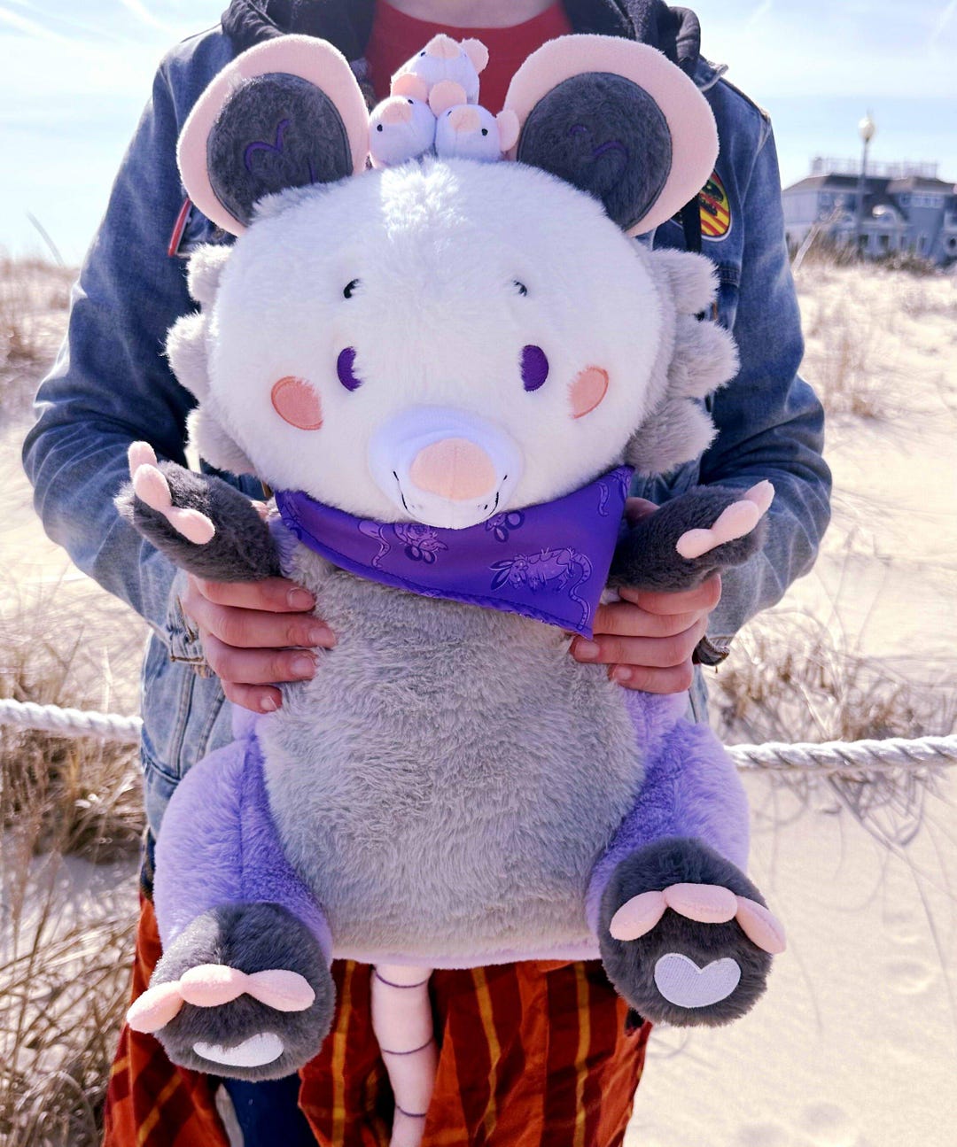 Plum Possum Plush Backpack: Snug-alongs Travel Bookbag - Etsy