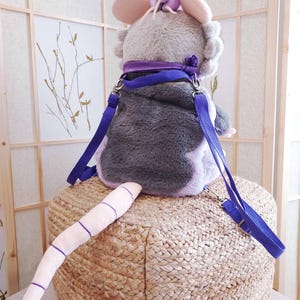 Plum Possum Plush Backpack: Snug-alongs Travel Bookbag - Etsy