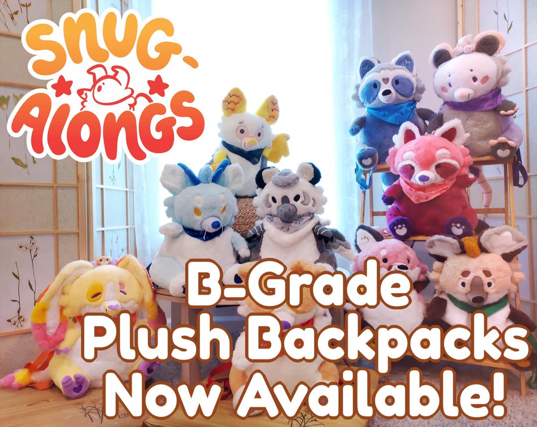 Defective Plush Backpacks: Discounted Snug-alongs - Etsy