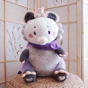 Plum Possum Plush Backpack: Snug-alongs Travel Bookbag - Etsy