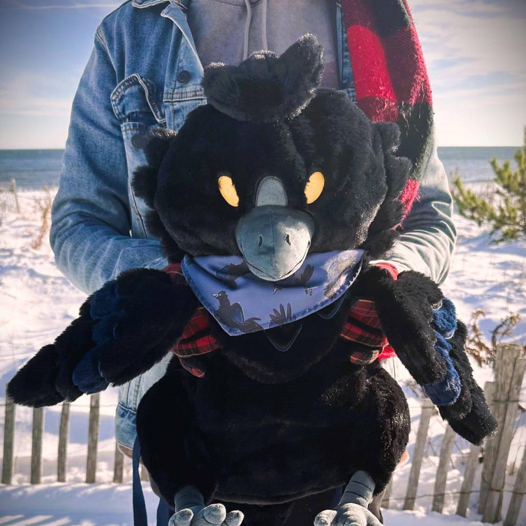 London Fog Raven Plush Backpack: Snug-alongs Faux Fur Bookbag - Etsy