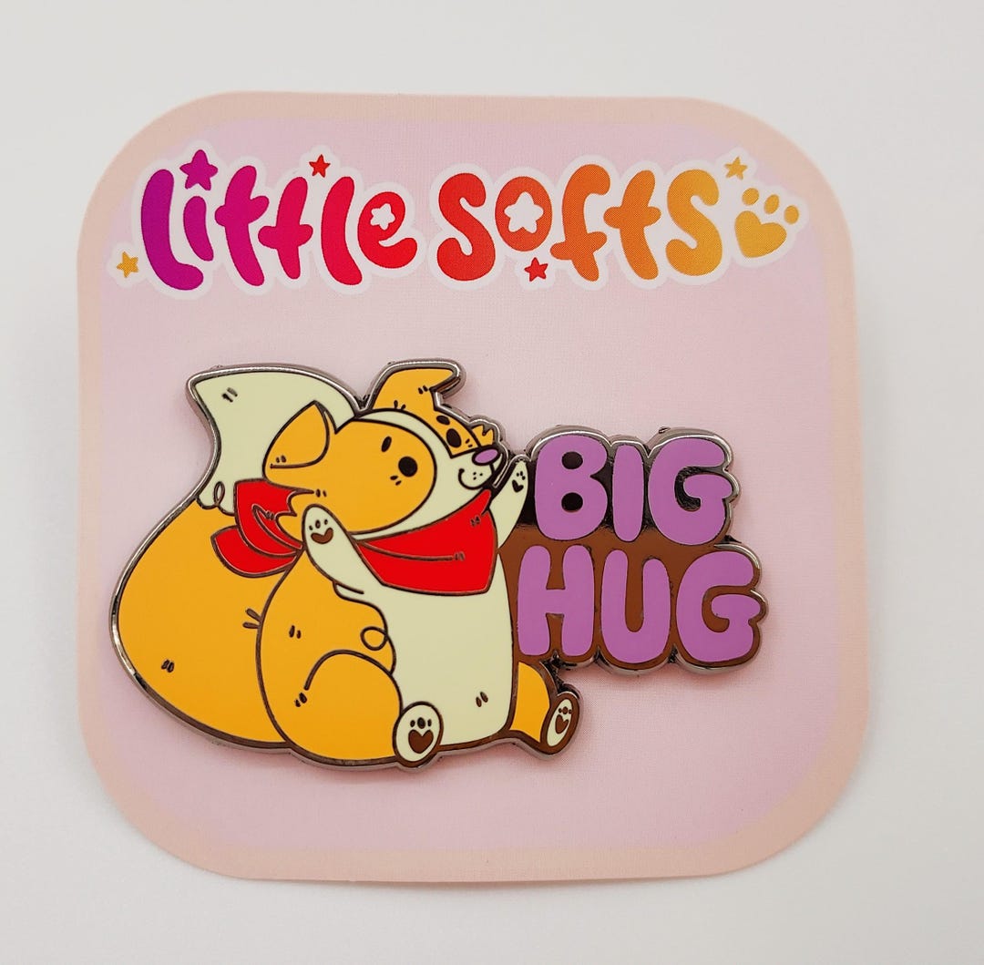 Enamel Pin -- Sunny Pup "big Hug" - Etsy