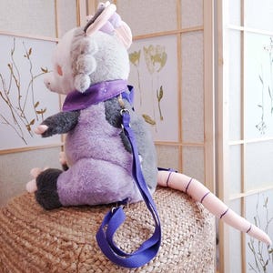 Plum Possum Plush Backpack: Snug-alongs Travel Bookbag - Etsy