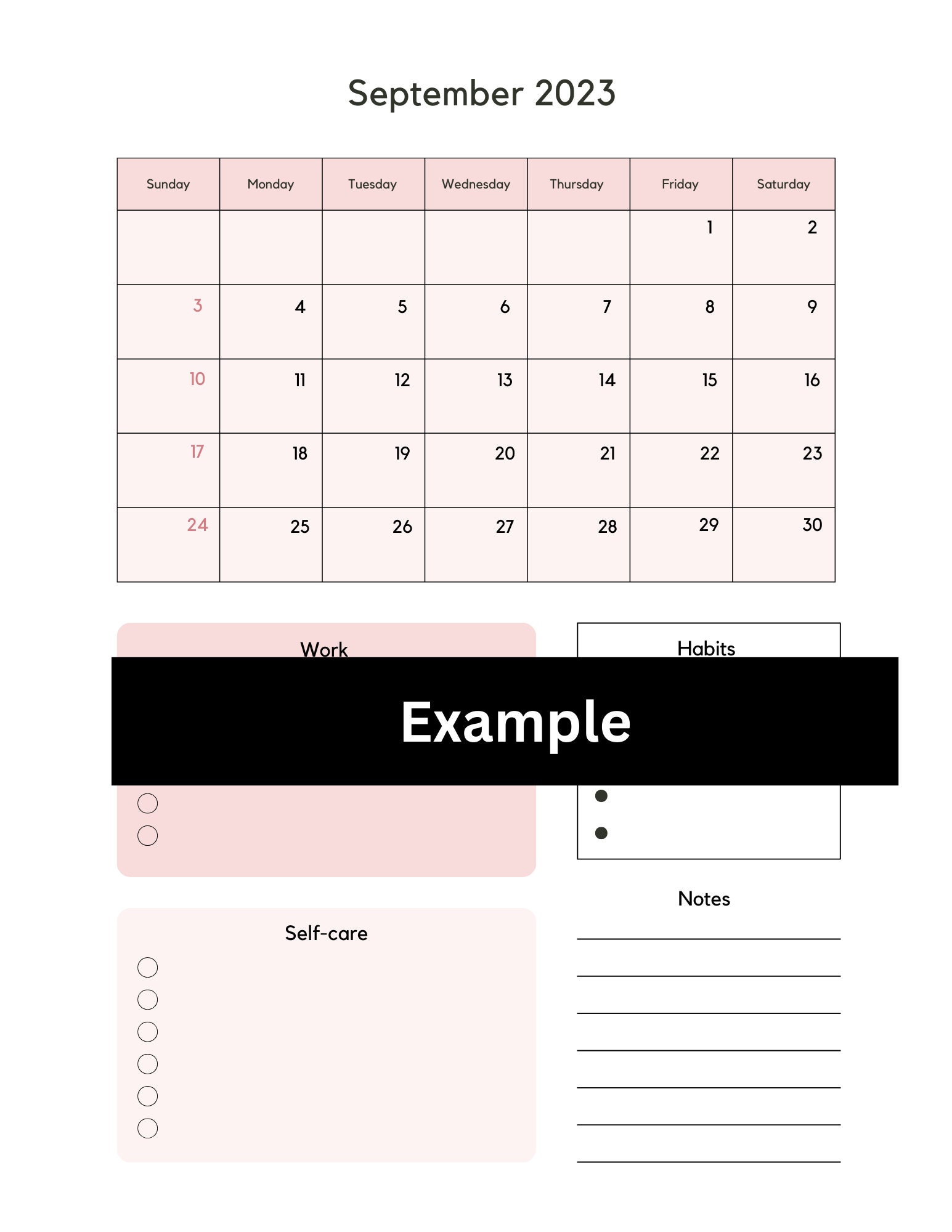 2023-2024 Calendar Planner - Etsy