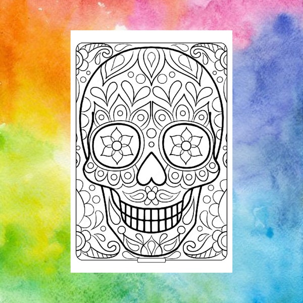 Mandala Skull Art - Etsy